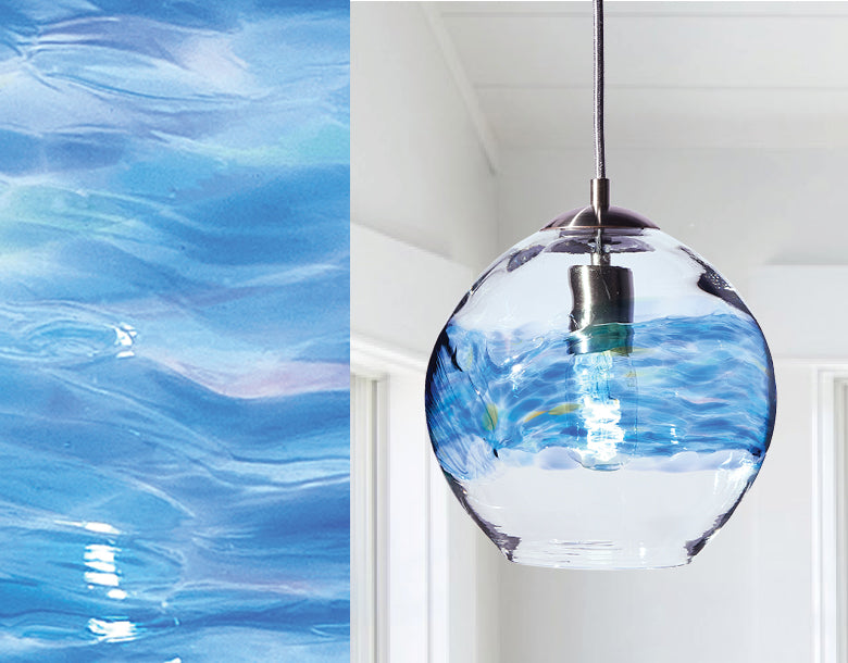 Ocean Glass Swatch – Providence Art Glass & Lighting