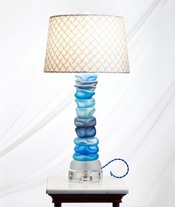 Ocean Tone Hoodoo Table Lamp – Providence Art Glass & Lighting
