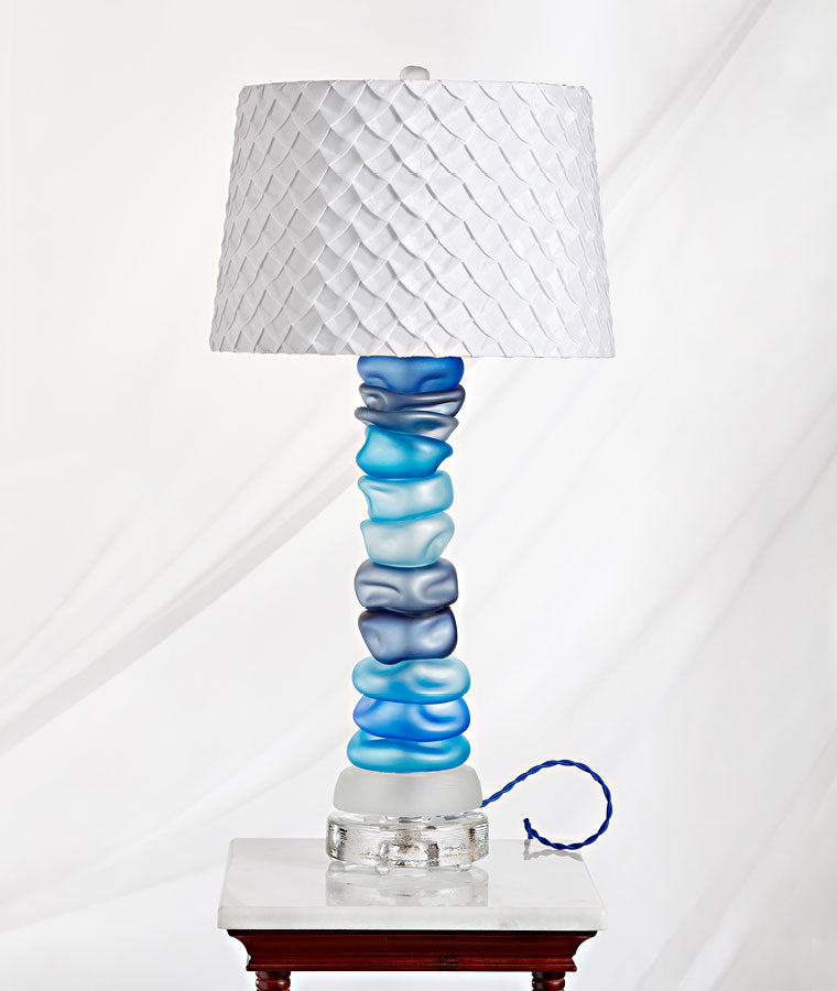 Ocean Tone Hoodoo Table Lamp – Providence Art Glass & Lighting